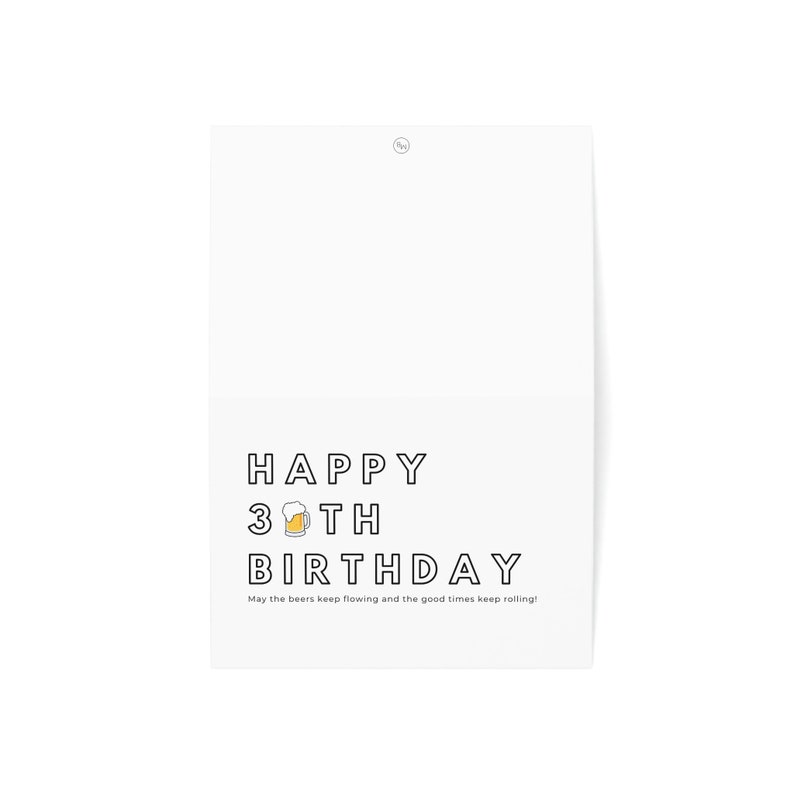 Happy 30th Birthday Birthday Card Alcohol Humor Beer Pun Beer Card - Etsy
