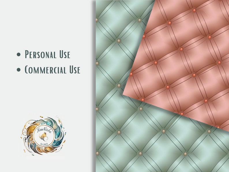 Tufted Digital Paper Diamond Art for Scrapbooking, Printable | Seamless ...