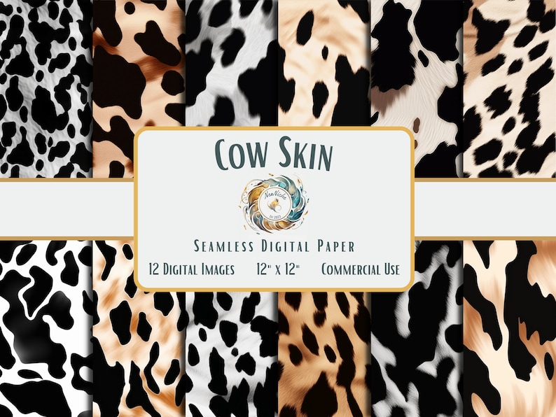 Cow Skin Digital Paper | Farm Pattern, Cow Print Cow Skin Pattern ...