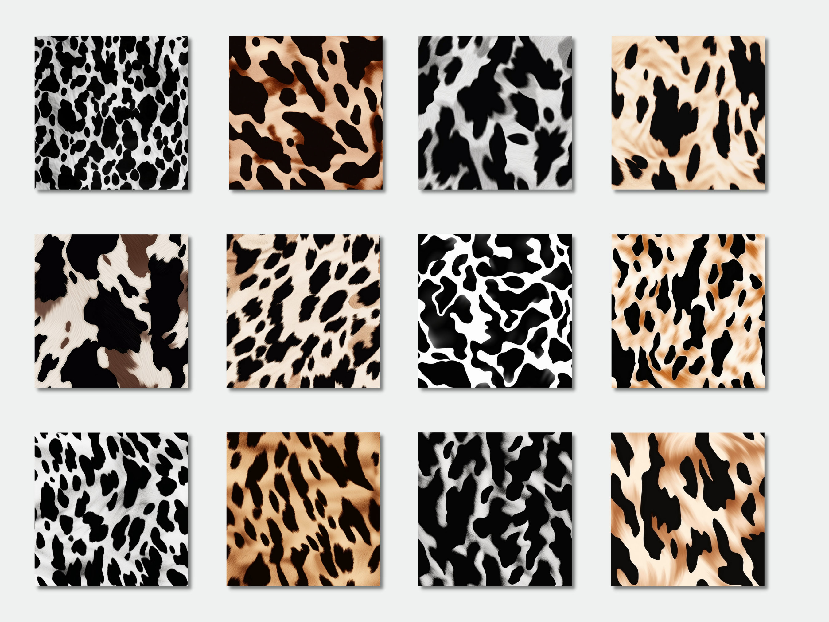 Cow Skin Digital Paper | Farm Pattern, Cow Print Cow Skin Pattern ...