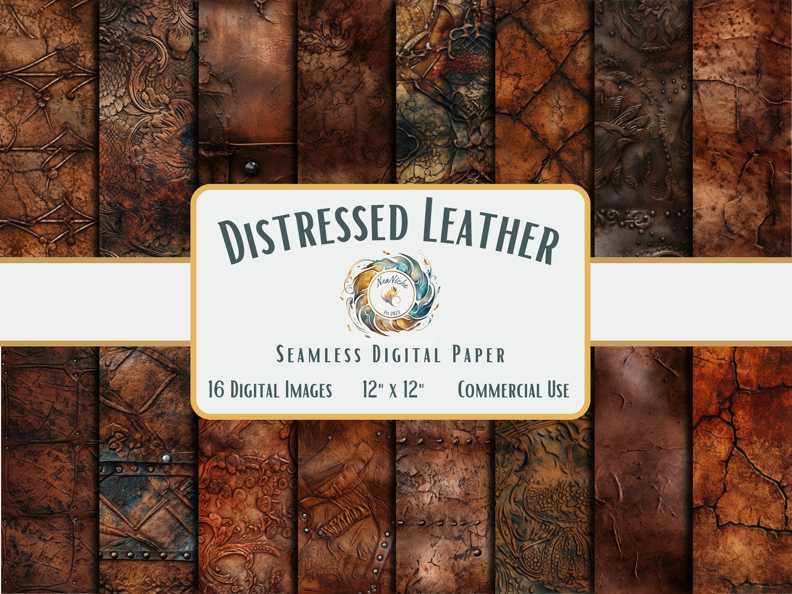 Seamless Distressed Leather Texture