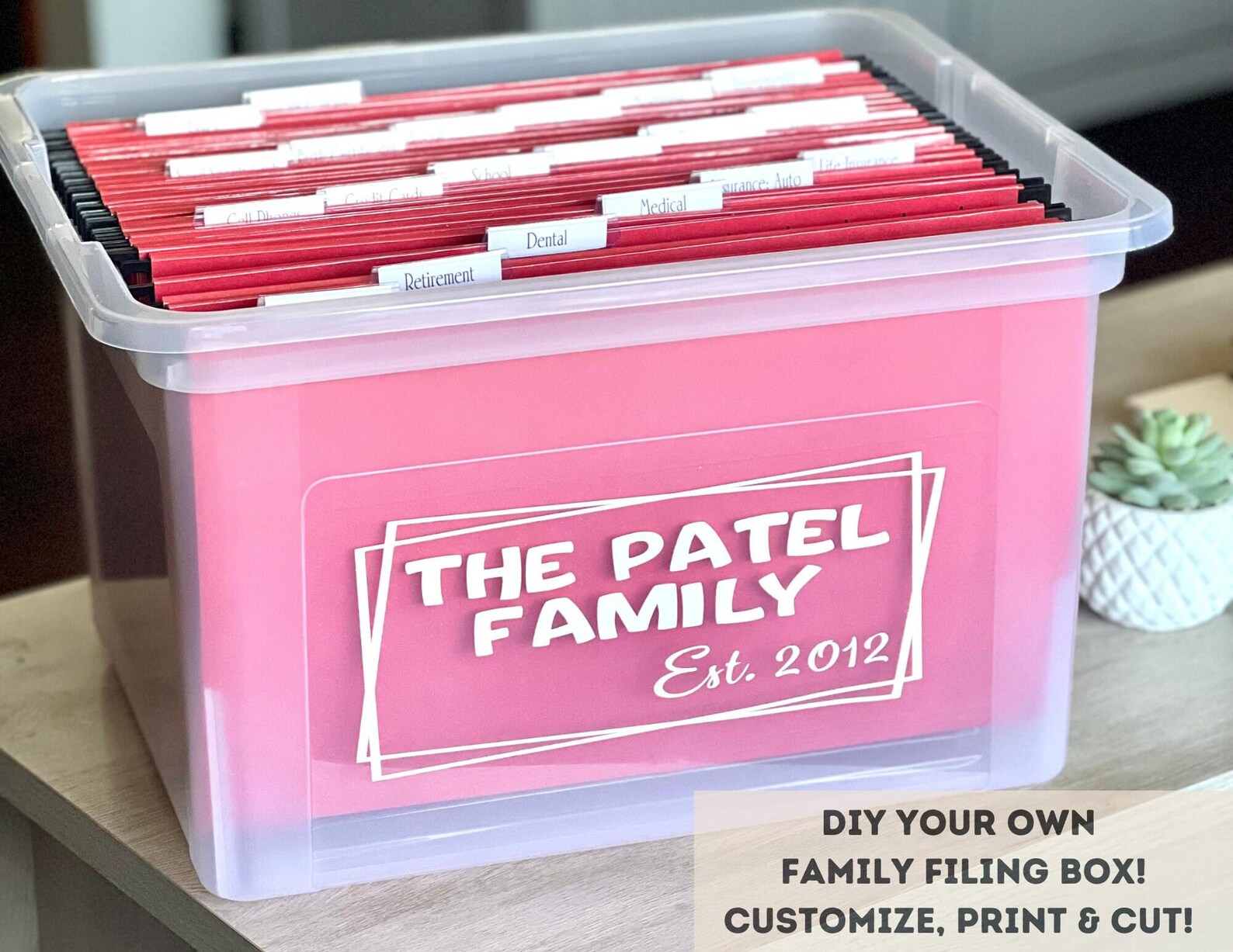 DIY Home Documents Kit Printable File Tab Home File Editable Label Home ...