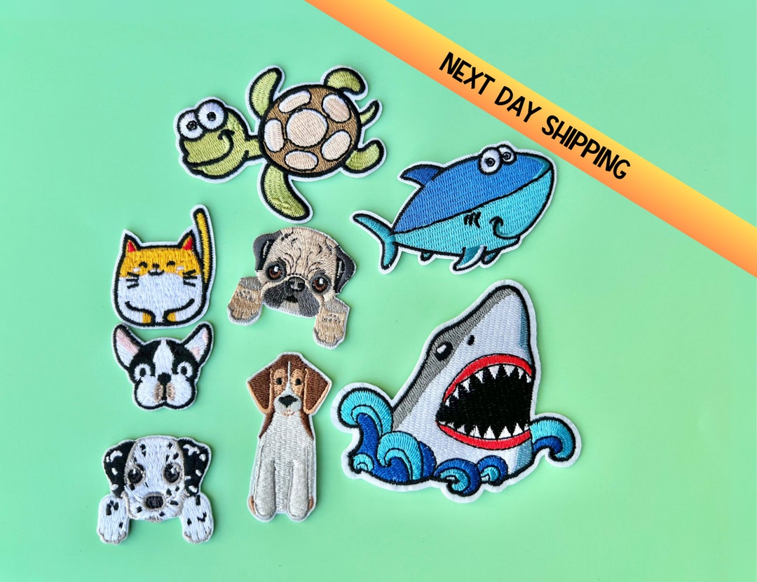 Animal Patch for Hat Patch Iron on Dog Patch for Bag Patch Cat Lover ...