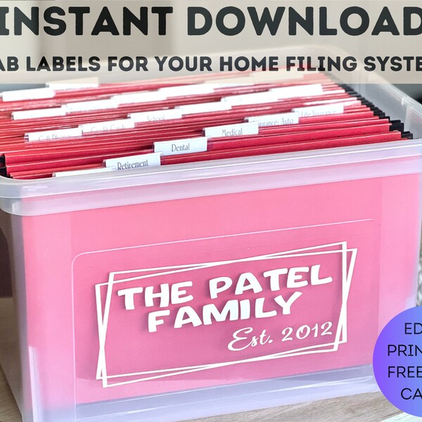 Filing System - Etsy