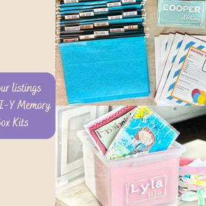 Kids Memory Box Labels Download Kids File Box Printable Labels Editable ...