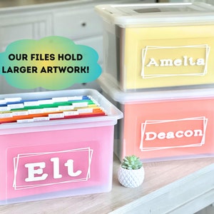 Kids File Box Children File Box Fully Assembled Kid File Box Milestone ...