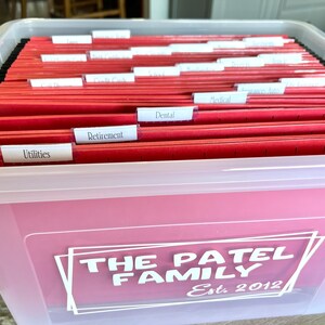 Home File Box Paperwork Organizer Household File Organizer Bin for ...