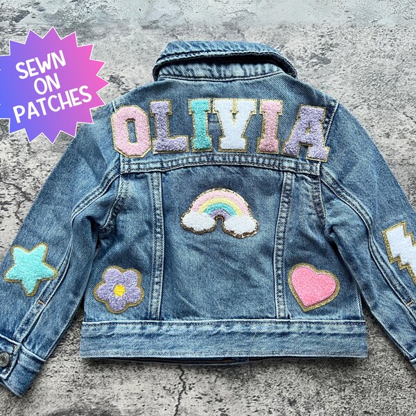 Personalized Toddler Girls Denim Jacket - Etsy