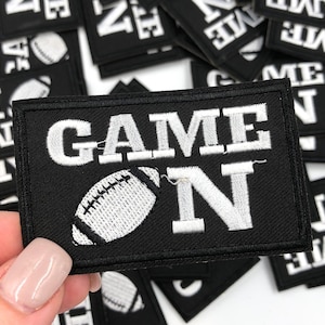 Game on Patch Football Patch for Clothing Patch Game Day Patch for DIY ...