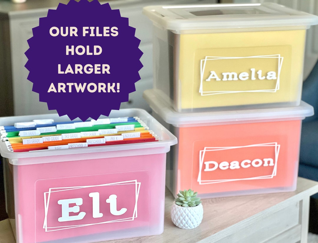 Kids File Box Children File Box Fully Assembled Kid File Box Milestone ...