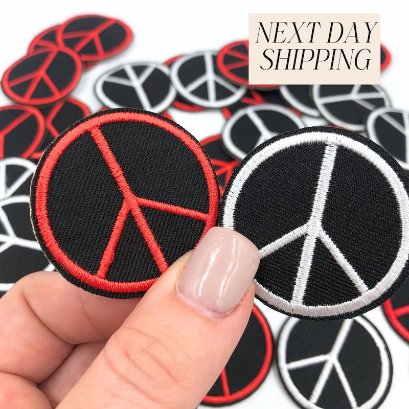 Peace Sign Applique - Etsy