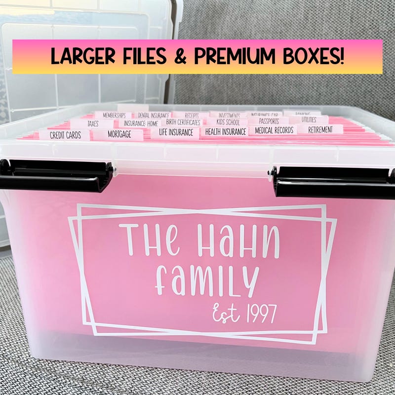 Important Document Binder - Etsy