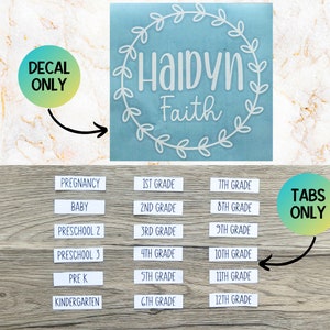 Kids School Year File Box Kit for Baby Milestone Tote DIY Milestone Kit ...