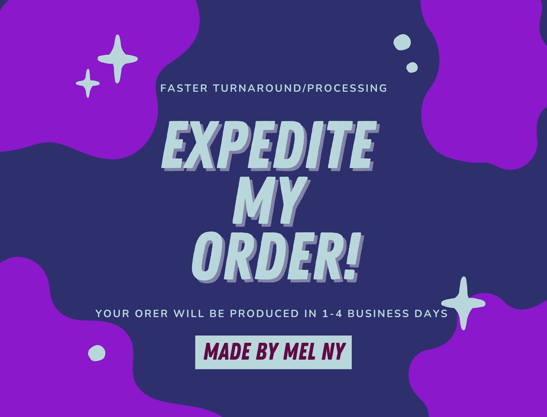 Expedited Production Faster Production of Your Order - Etsy