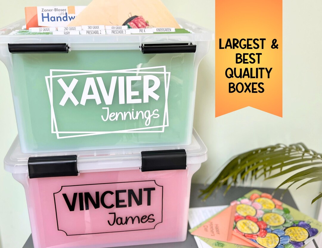 School Organization Box School Organize Baby File Organizer Kid Memory ...