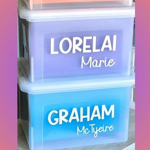 Kids File Box School Keepsake Bin Children's Milestone Box Kid ...