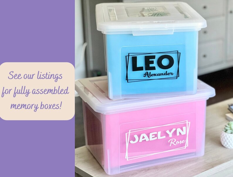 Kids Memory Box Labels Download Kids File Box Printable Labels - Etsy