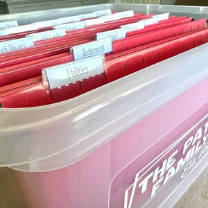 Home File Box Paperwork Organizer Household File Organizer Bin for ...