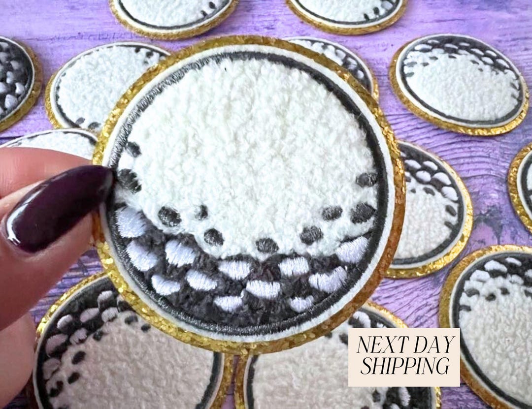 Golf Ball Patch for Bag Chenille Golf Patches for Jackets Black and ...