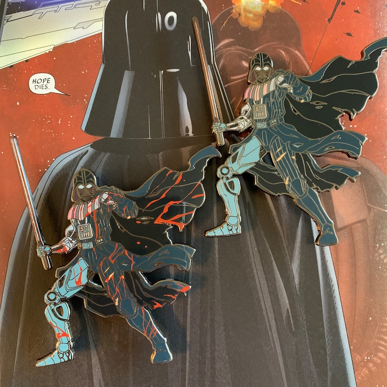 Battle Damaged Darth Vader Hard Enamel Pins - Etsy