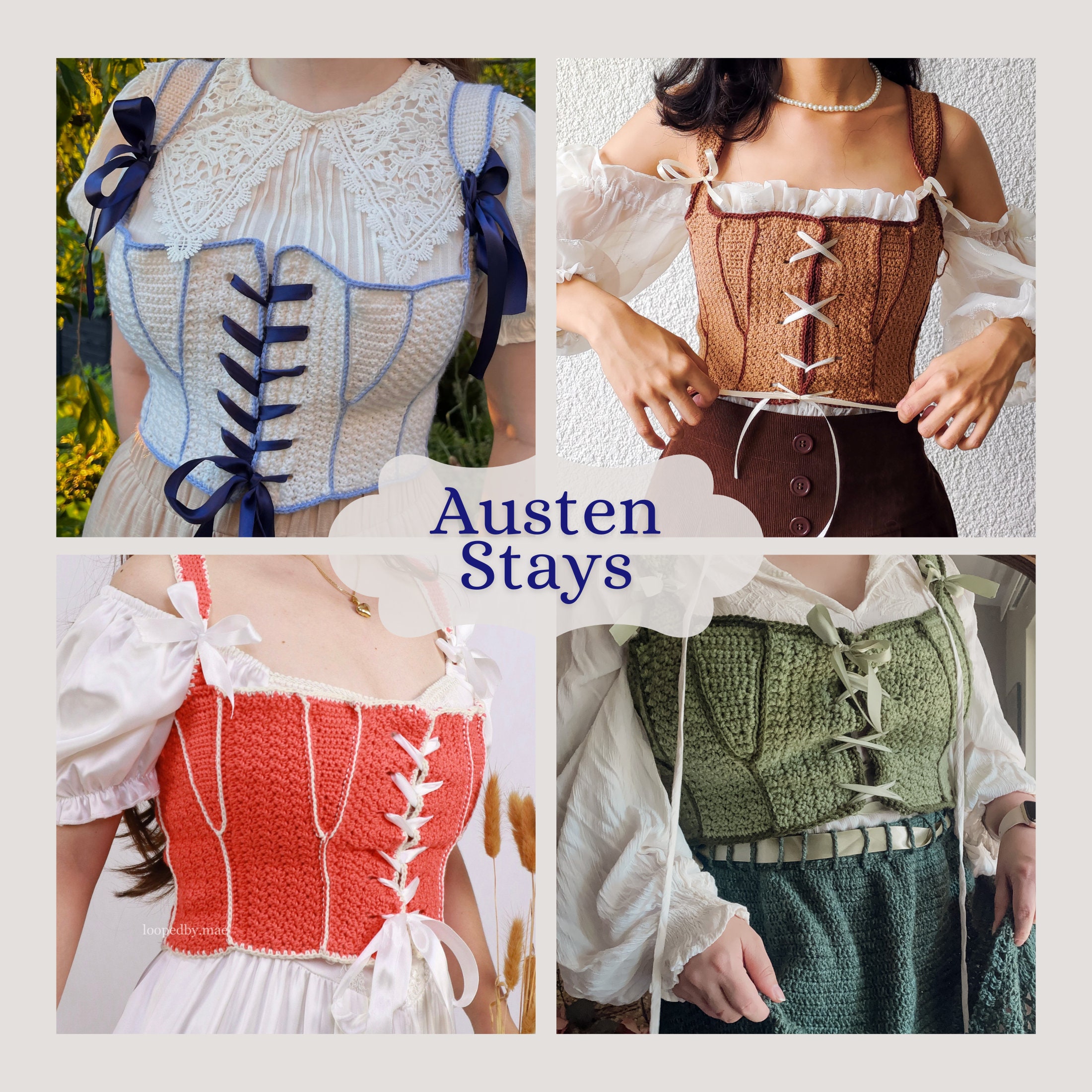 Austen Stays Pattern - Crochet Stays Corset Pattern - Etsy