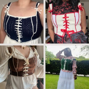 Austen Stays Pattern - Crochet Stays Corset Pattern - Etsy
