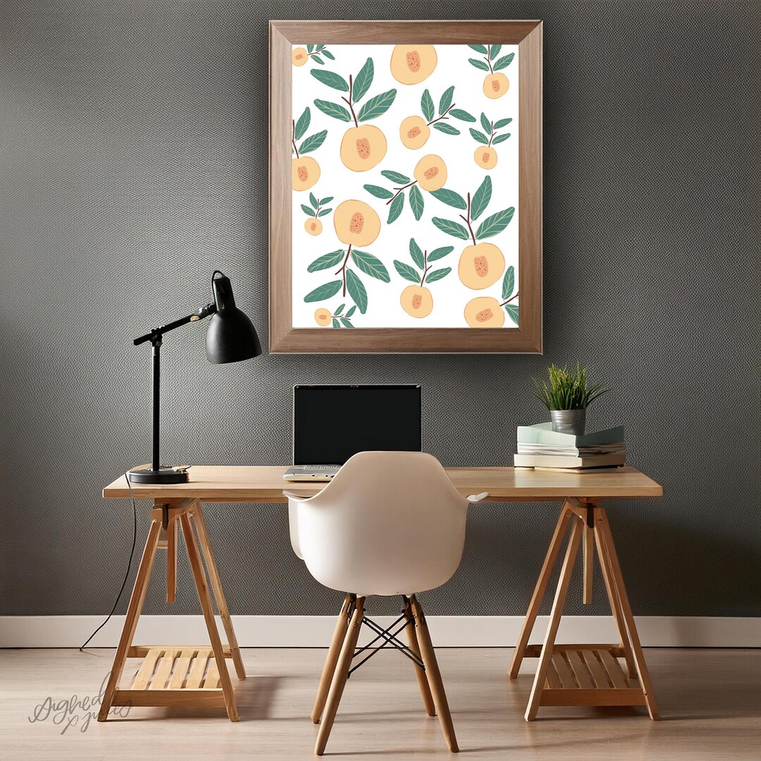 Peaches | Digital Wall Decor | Just Peachy | Minimalist | Natural ...
