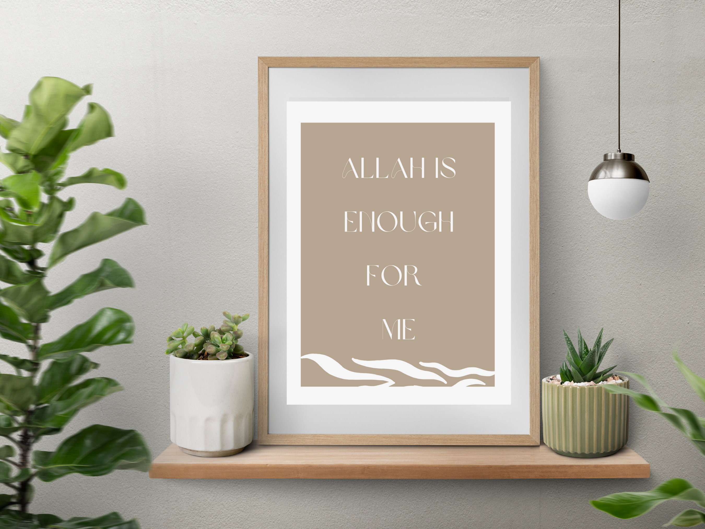 Islamic Arabic Calligraphy, Allah, Modern Islamic Art, , Muslim Home ...