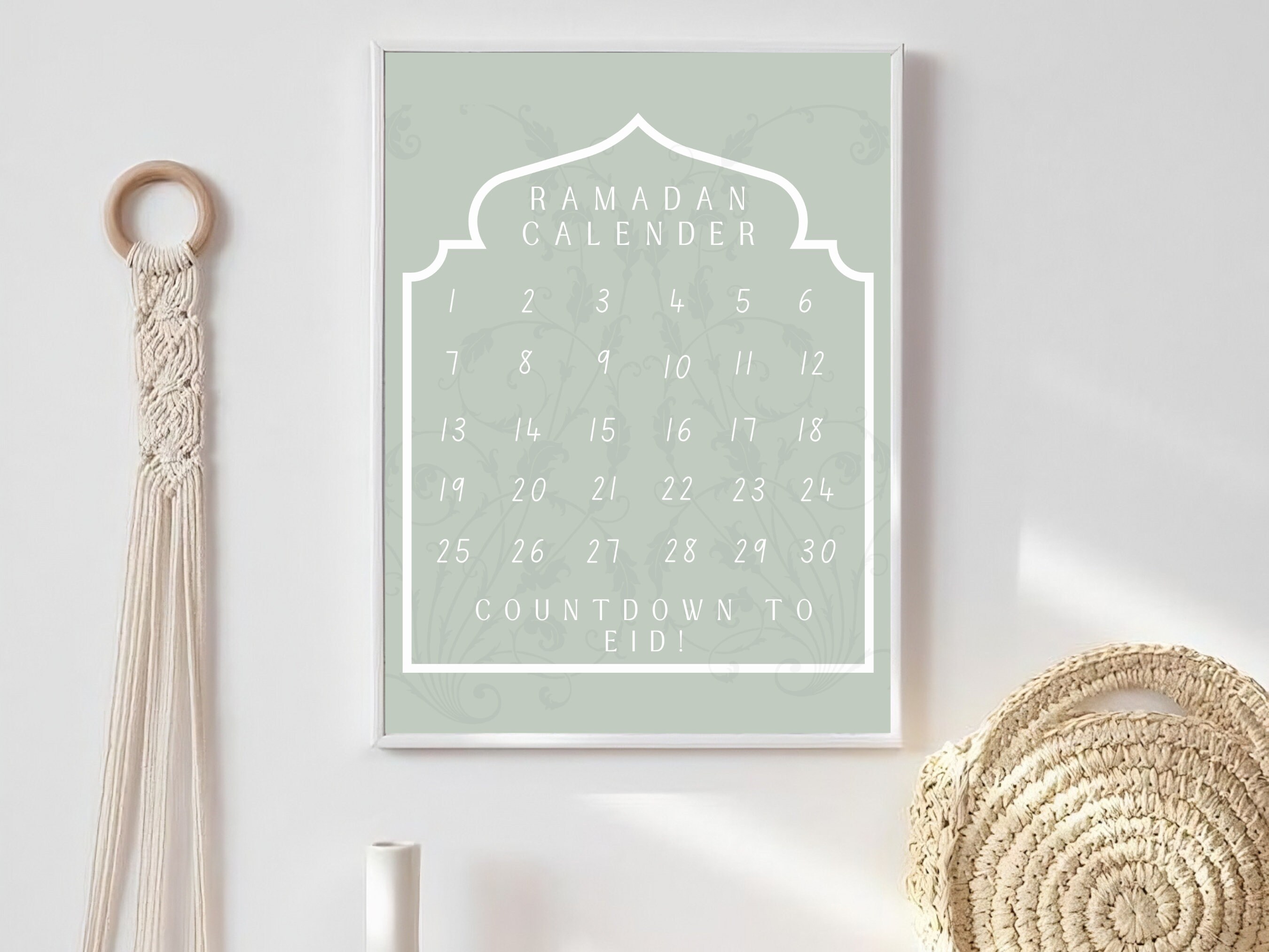 Ramadan Calender Decoration, Ramadan Mubarak, Ramadan Countdown ...
