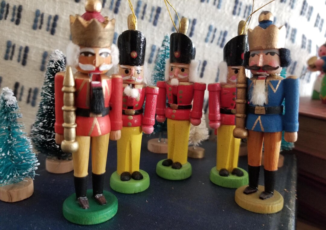 Vintage German Democratic Republic Mini Nutcrackers, Two, and Three Made in Taiwan Nutcracker ...