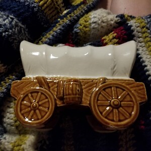 Vintage Conestoga Wagon Bank, Made in Japan, Norcrest Sticker on Base ...