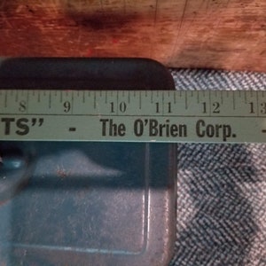 Vintage Tool or Storage Box in a Dark Teal or Turquoise Color, Worn ...