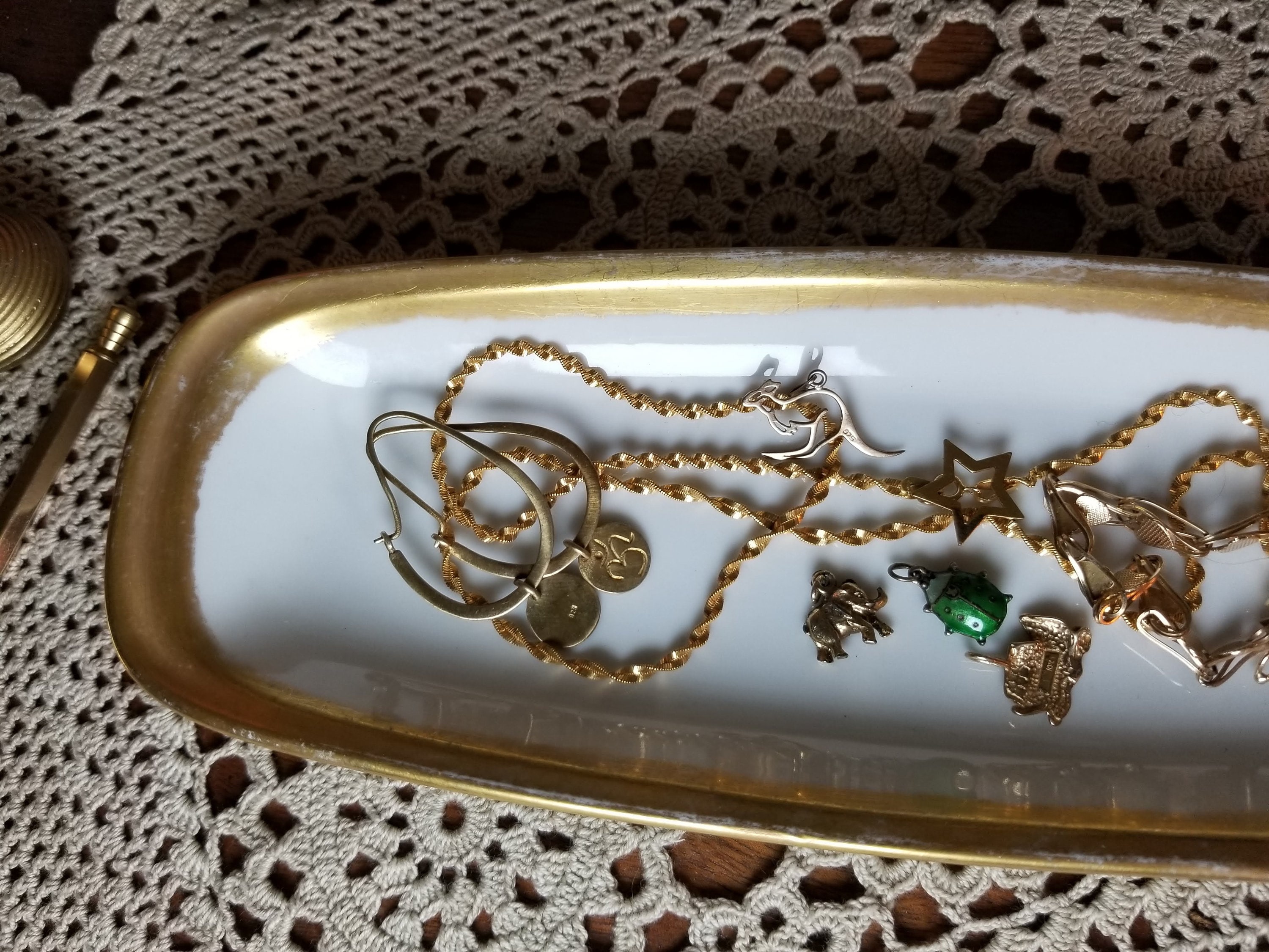 Vintage Alboth & Kaiser, Bavaria Piece, Rectangular Dish With Painted ...