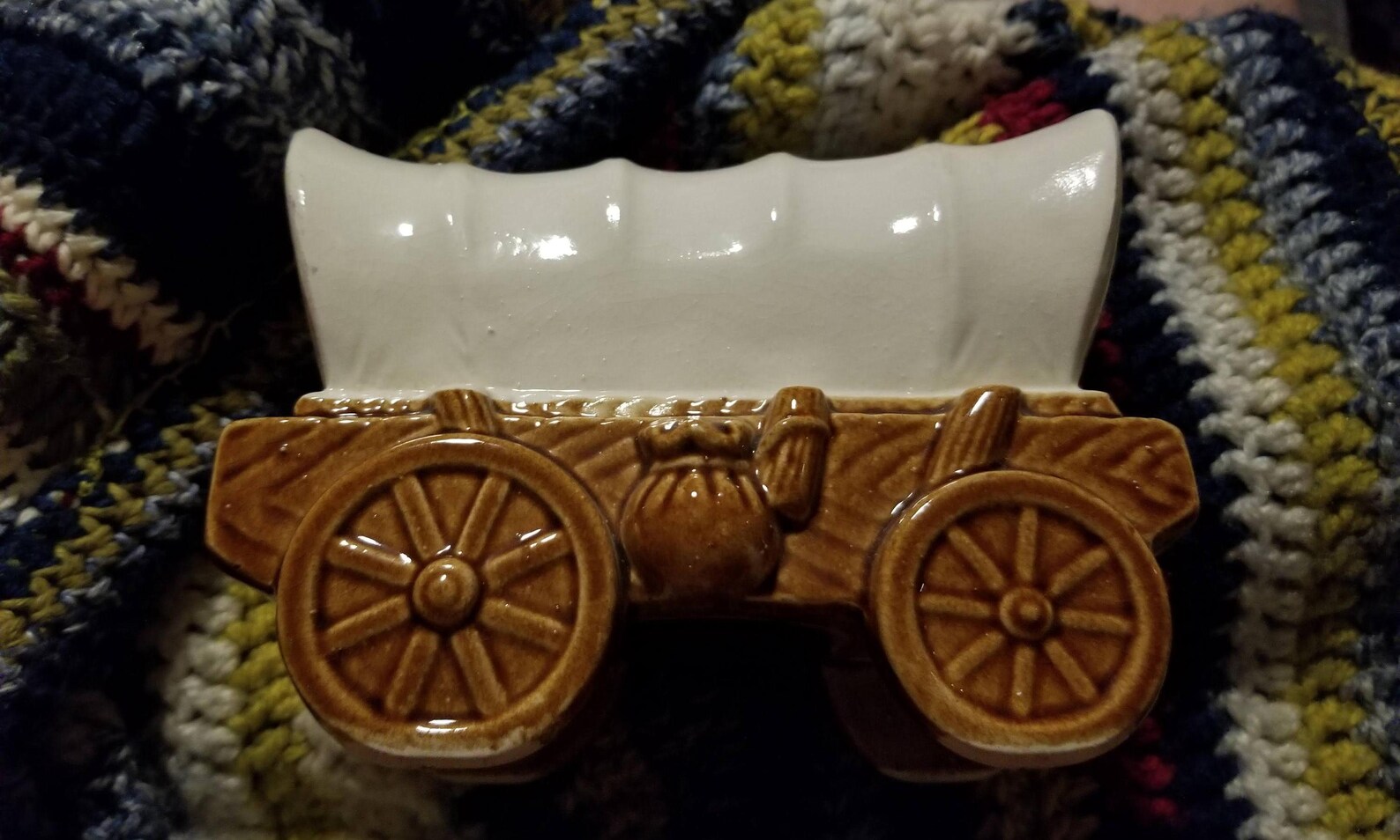 Vintage Conestoga Wagon Bank, Made in Japan, Norcrest Sticker on Base ...