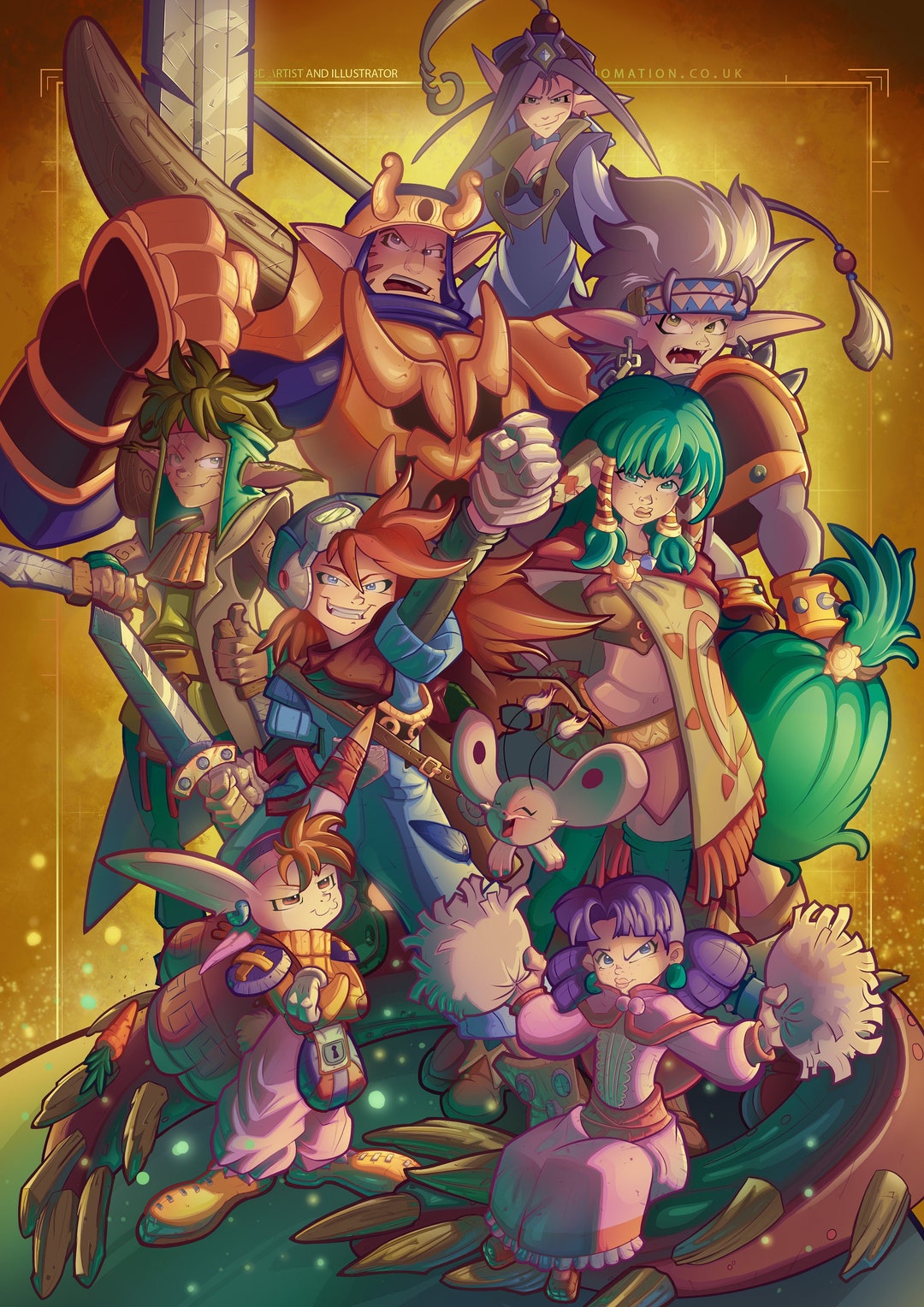 12 X 17 Grandia Tribute Print - Etsy