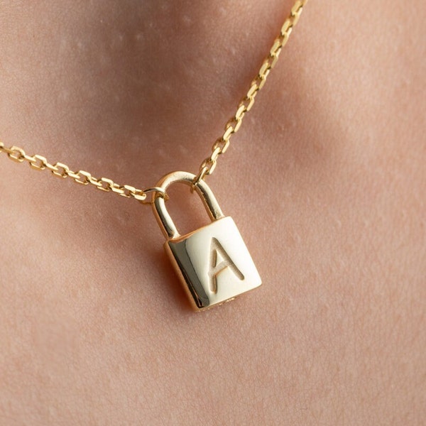 Padlock Necklace - Etsy