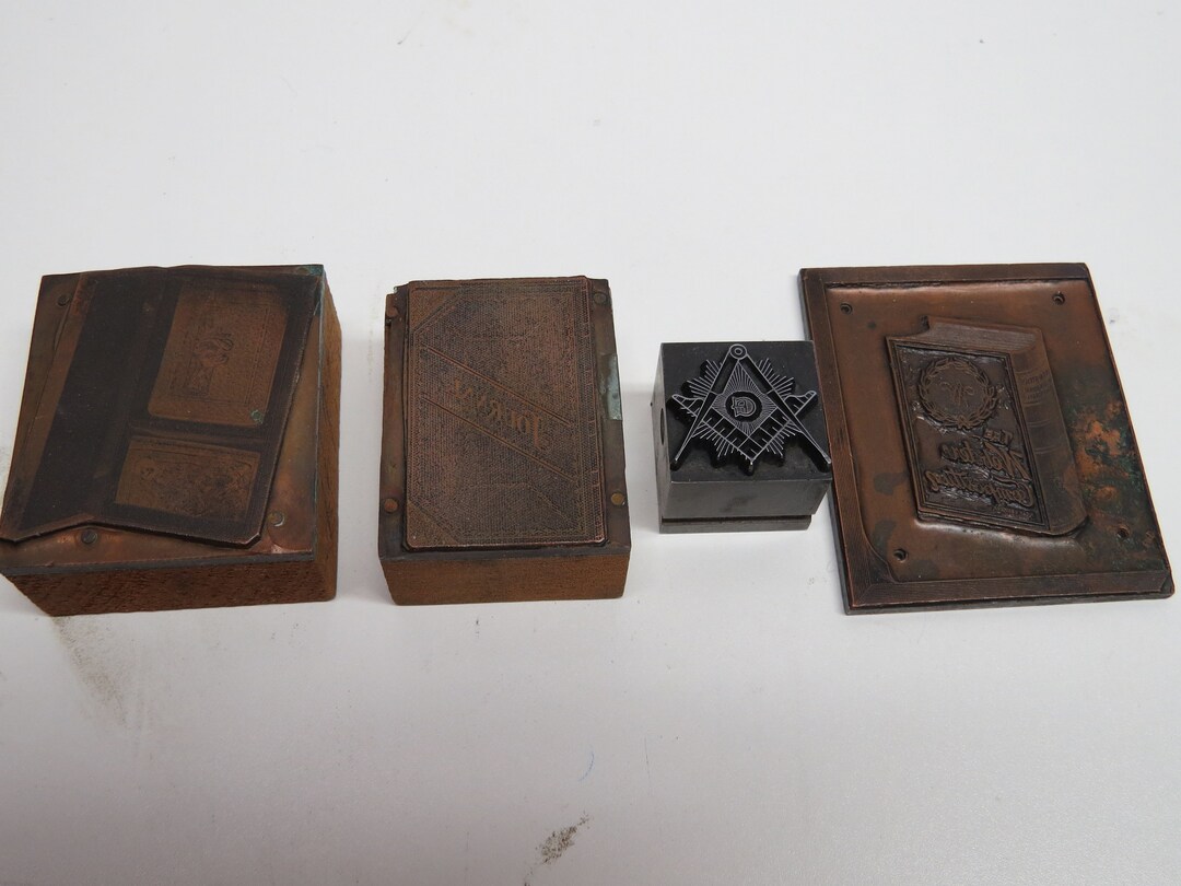 Letter Metal Freemason Ink Printer Block Stamp Letterpress Webster ...