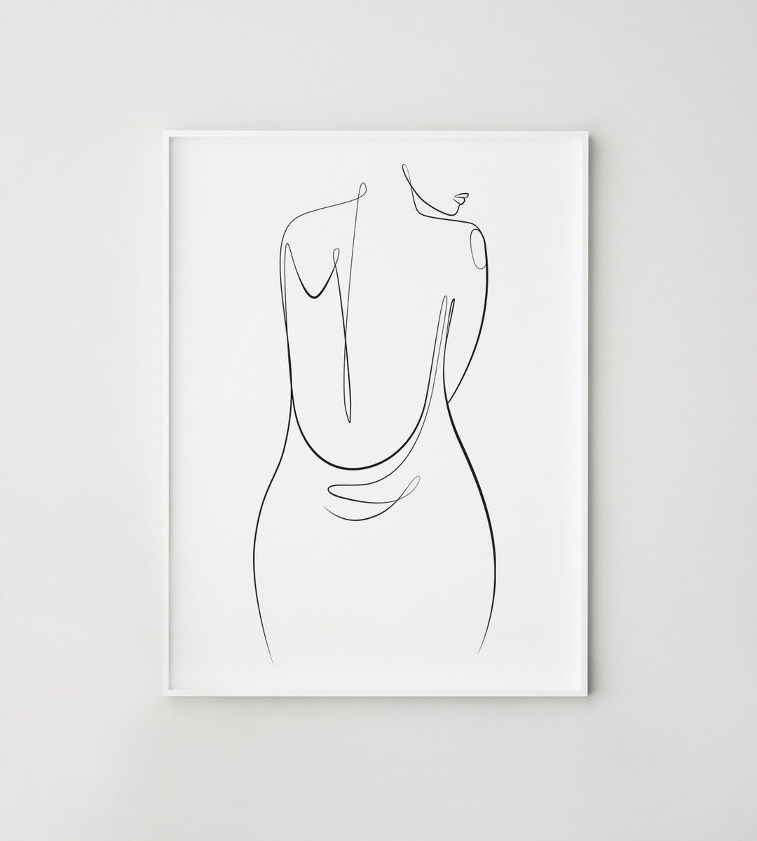 Curvy Woman Print, Woman One Line Drawing, Body Positive Art, Woman ...