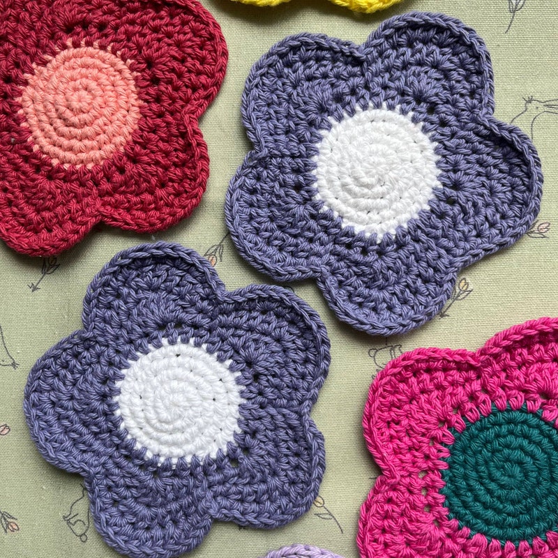 Daisy Coasters - Etsy