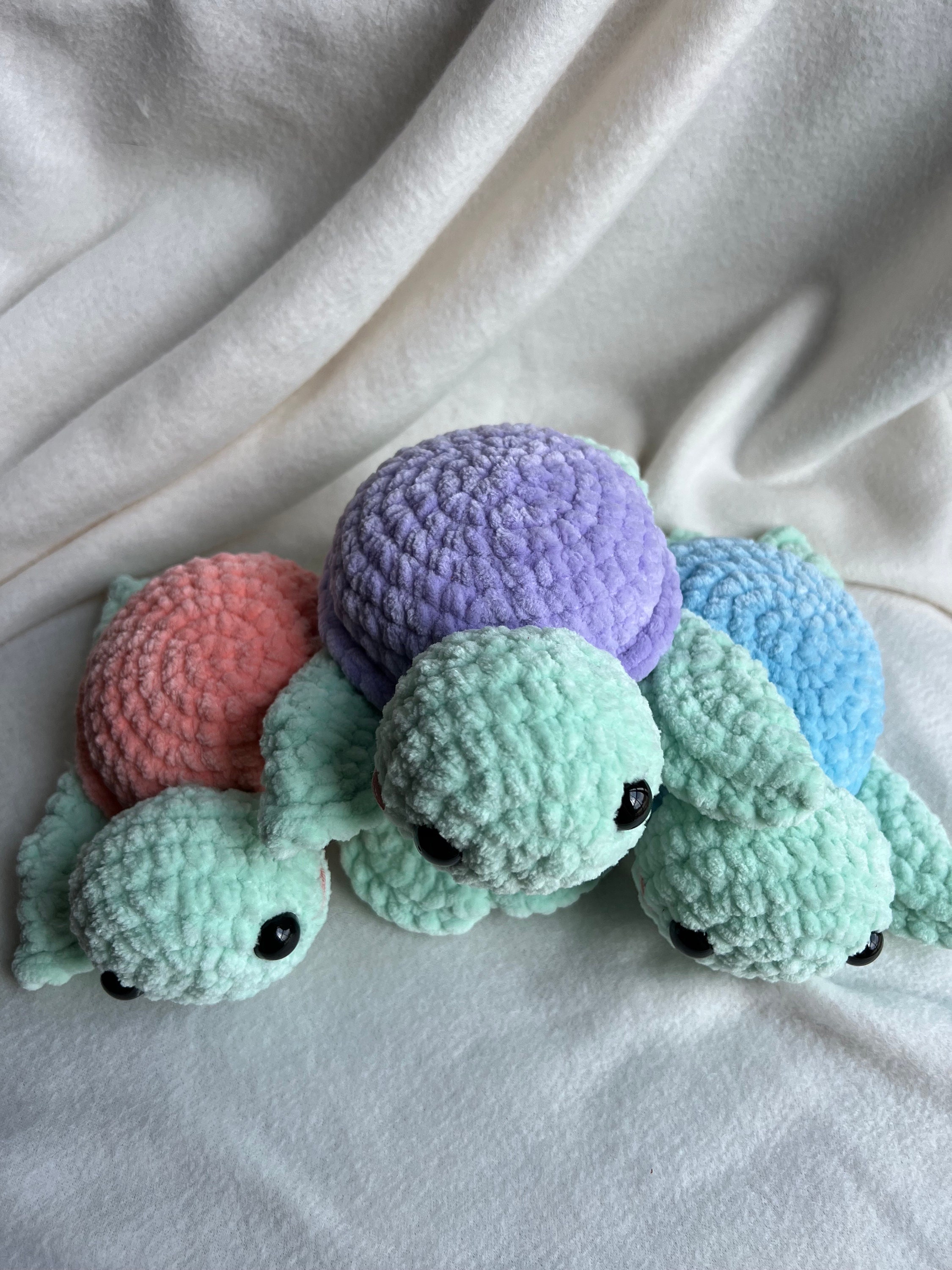 Sea Turtle Crochet Plushie | Amigurumi Crochet Sea Turtle | Handmade ...
