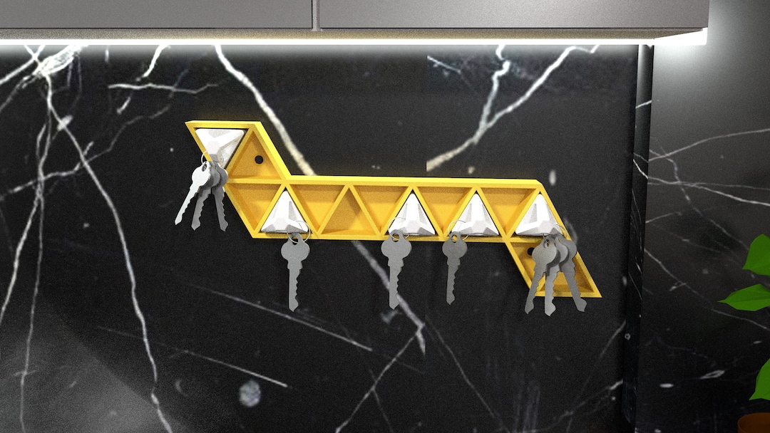 Key Holder for Wall Stl- 3D Model Stl - Home Decor Stl - 3D Print Stl ...