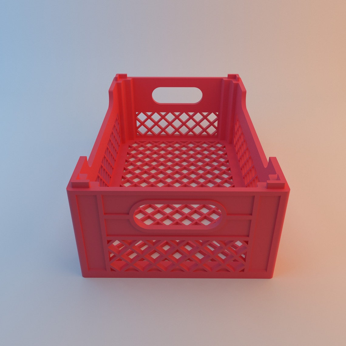 Stackable Crate Mini Container STL File -3D Print for Office -stackable ...
