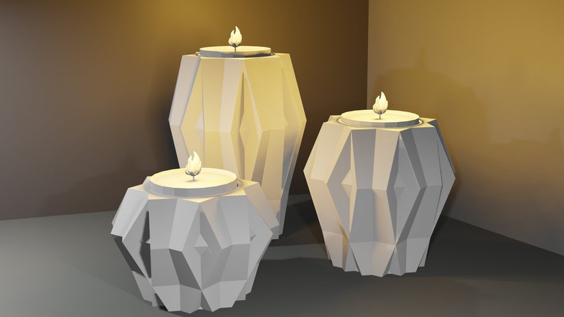 Candle Holder STL Files for 3D Printing 3D Home Decor 3d - Etsy