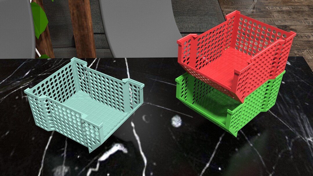 Stackable Organizer Box Box Little Materail Stackable Crate Mini ...