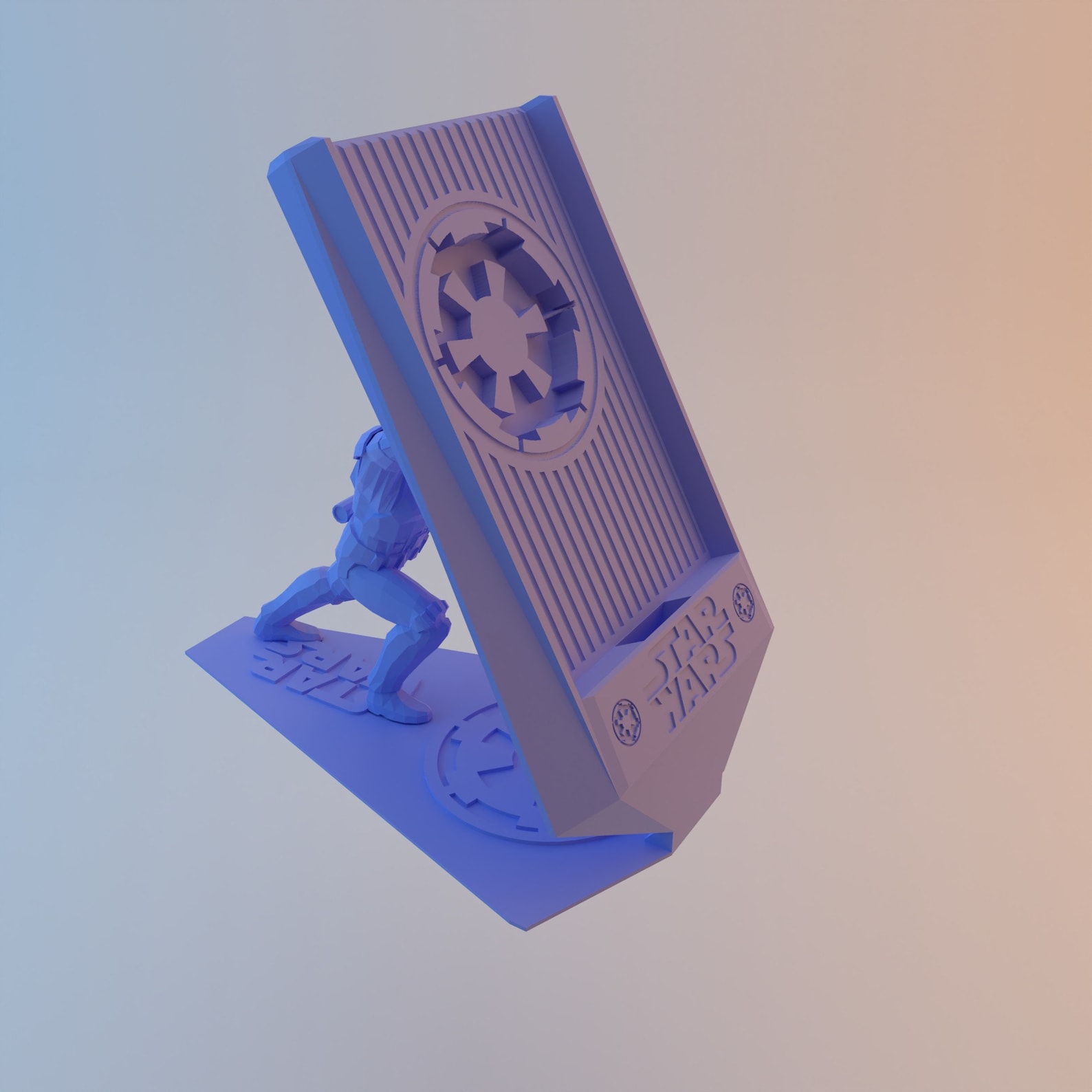 Star Wars Phone Stand Phone Holder for 3d Print Stl File, Home Office ...