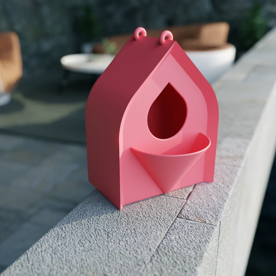 Birdhouse Stl Files Birdhouse 3d Print Files Bungalow 3d Print Files 3d House Birdhouse Stl