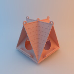 Birdhouse STL Files, Birdhouse 3D Print Files, Bungalow 3D Print Files ...