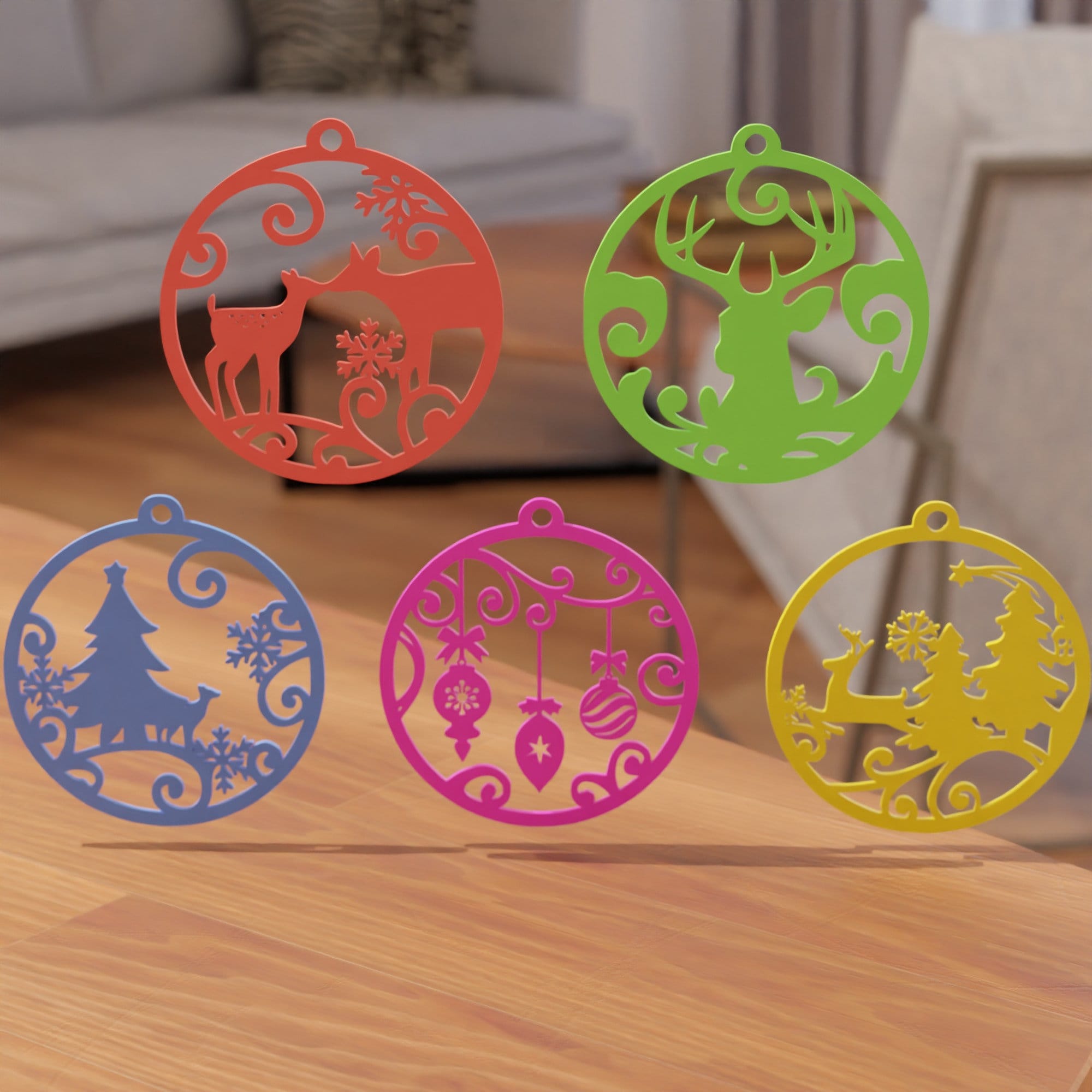 3D Christmas for Tree Christmas Ornament Christmas STL 3D Printed Decor ...