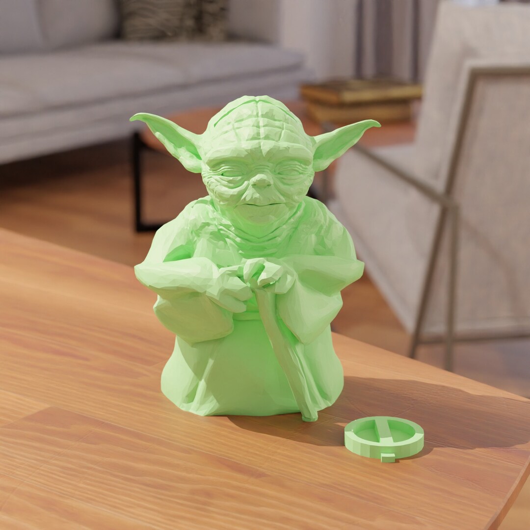 Star Wars Yoda Bank | Piggy Bank | Money Bank | Monex Box Stl | Coin ...