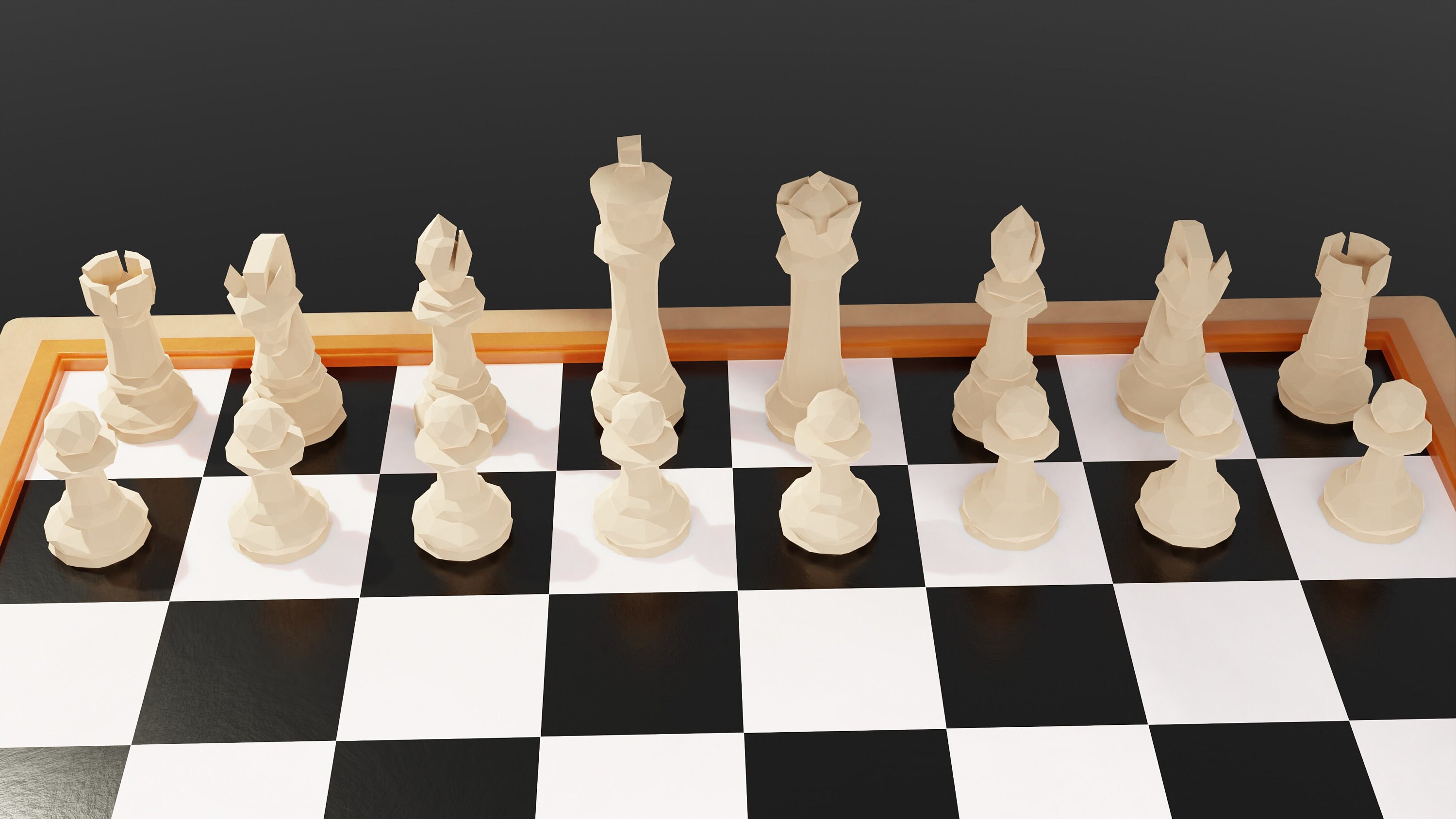 Chess Set Modern 3D Print File Stl, Chess Set Premium Chess Set Chess ...